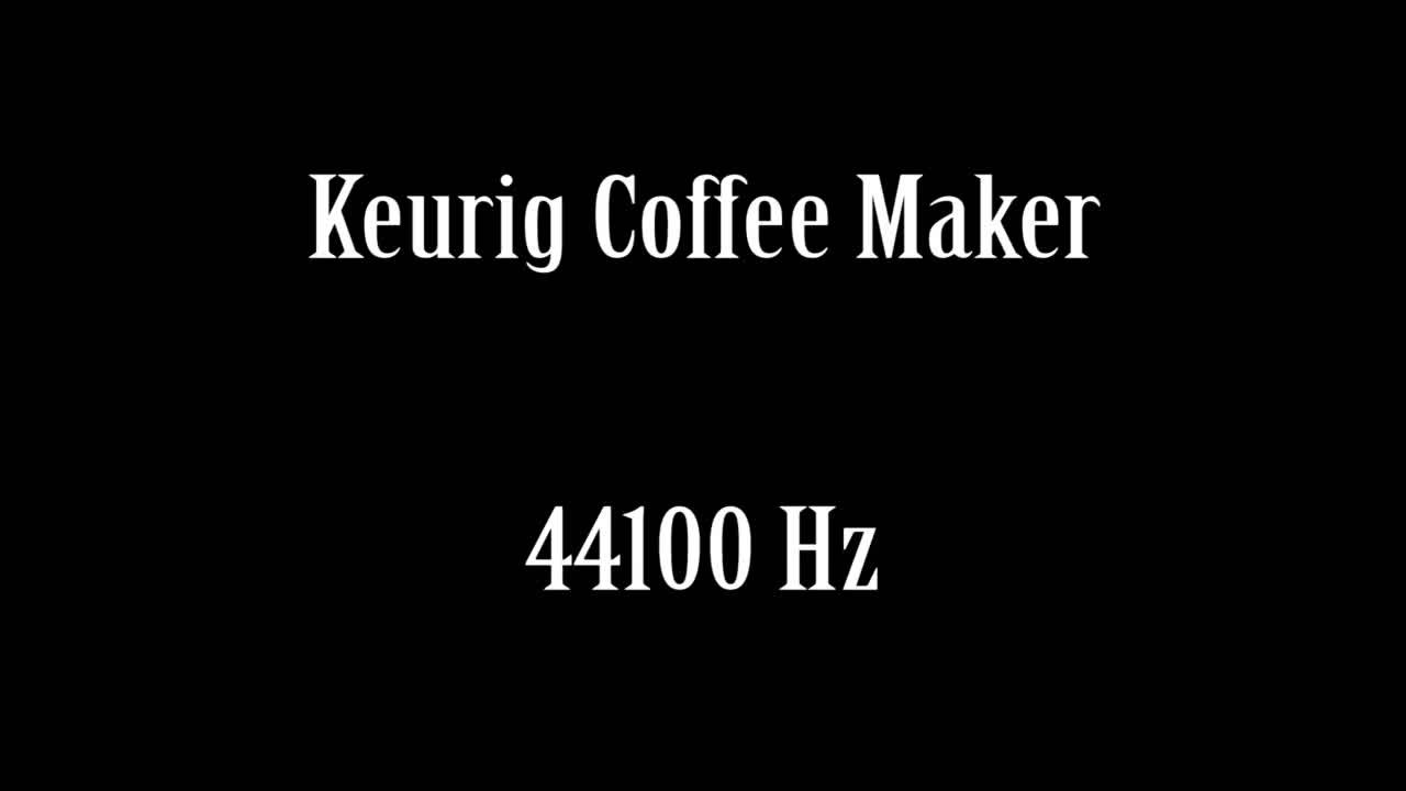 Kitchen Noises Keurig Coffee Maker Brewing Coffee Sound Effect Free ...