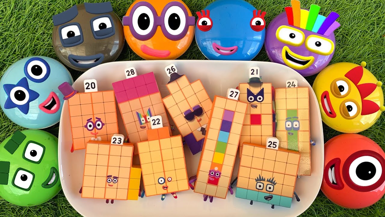 Numberblocks - Coloring Circle CLAY With Small Shape Numberblocks ...