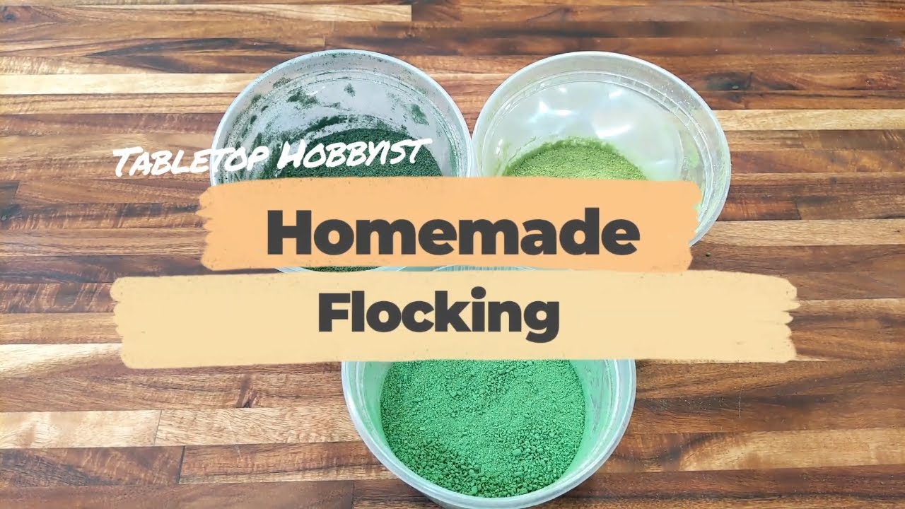 Tabletop Terrain Crafting How-to: Flocking - YouTube