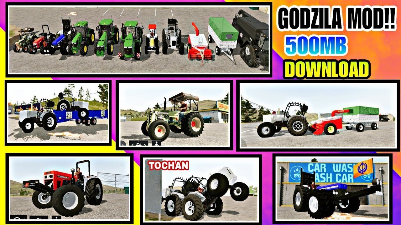 FS20 ALL 🇮🇳INDIAN TRACTOR MOD PACK⚡500MB || FS20 INDIAN TRACTORS MOD ...