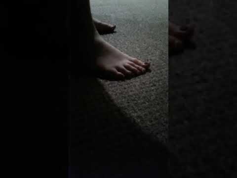Hiding under the table to spy on her feet unaware - 5