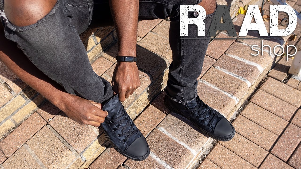 RAAD Shop High-tops | BLACK CAMO - YouTube