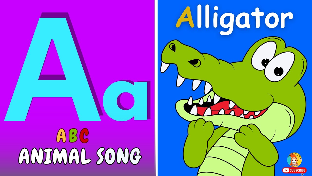 ABC Animal Song safari for Kids | Learn Alphabet Phonics with Animals ...