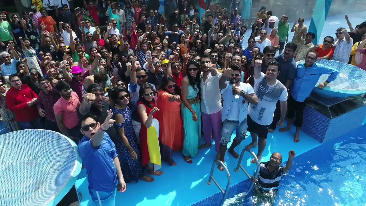 Pool Party @Radisson blu Resort and Spa ALIBAUG/DRONE SHOT - YouTube