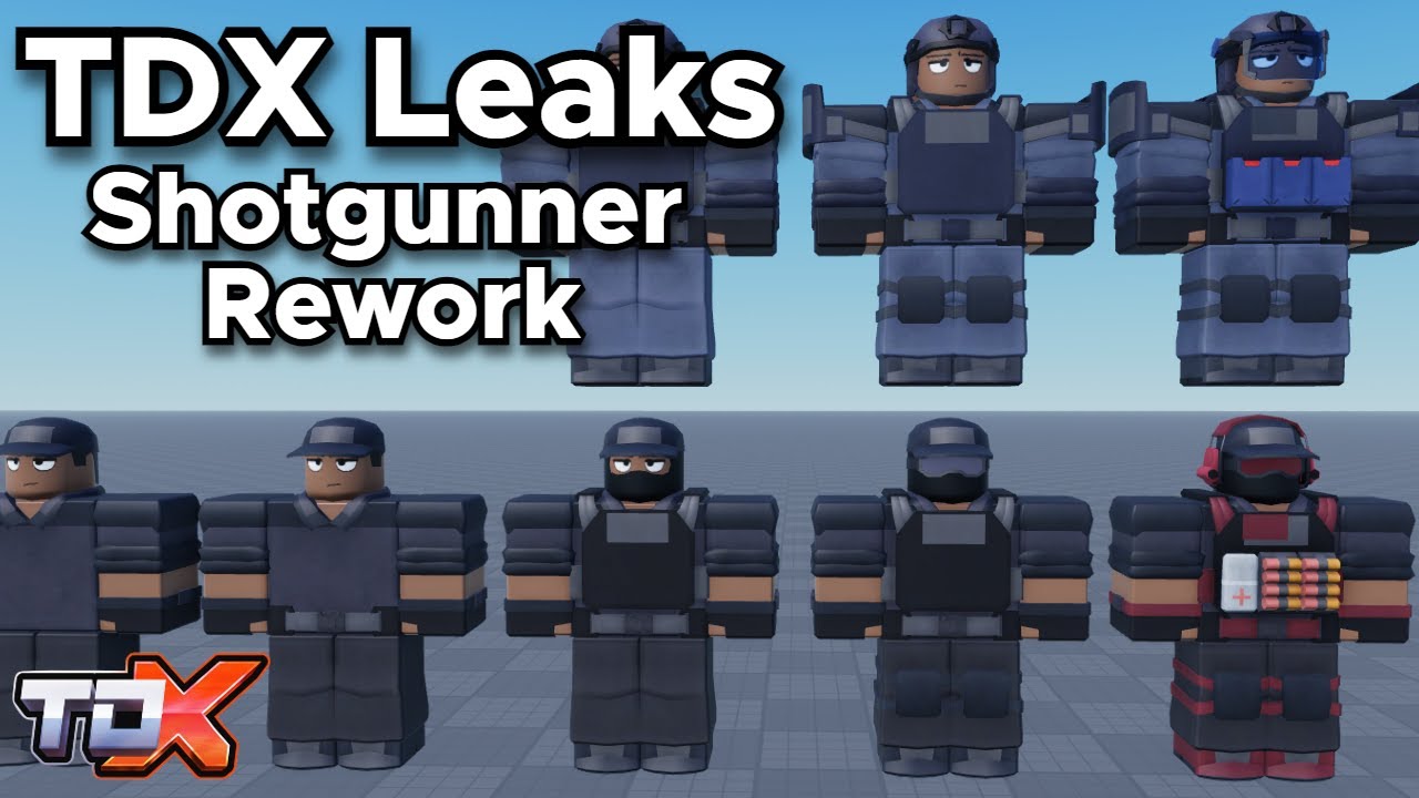 TDX LEAKS #21 (Shotgunner Rework Models & Weapons) - Tower Defense X ...