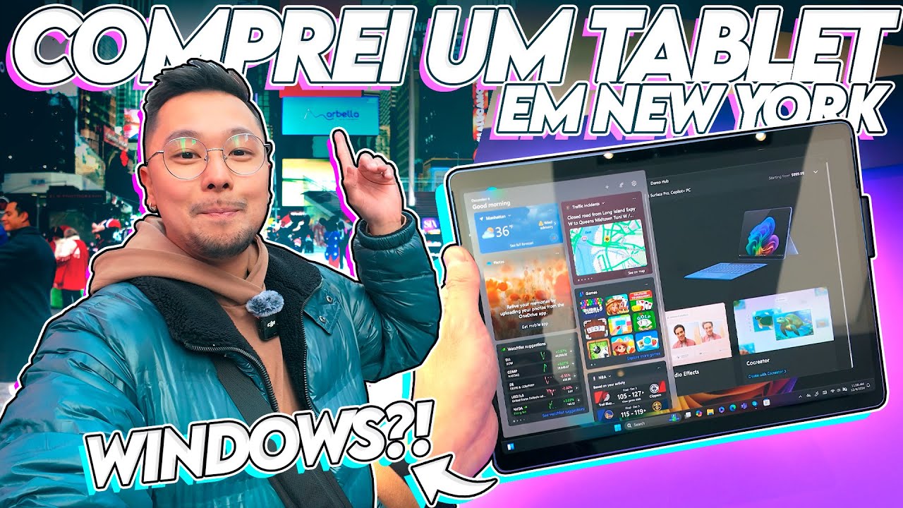 Fui pra NY e comprei um TABLET WINDOWS?! Muitos NOTES na BEST BUY & BH ...
