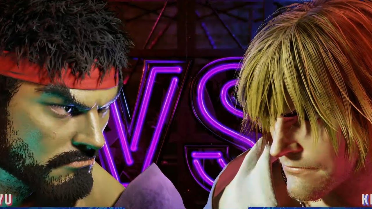 RYU vs KEN - 100 years battle 03 (Street Fighter 6 OBT Game play) - YouTube