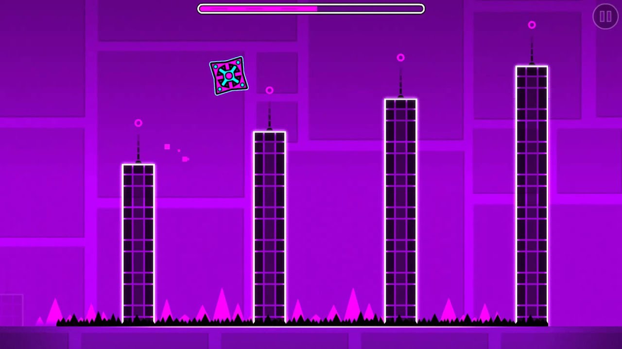 Geometry dash 1 level clear - YouTube