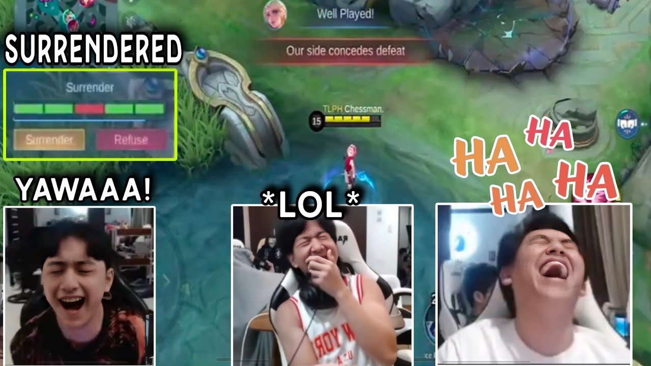 OHEB got MAD when KARL and TLPH suddenly SURRENDER the GAME...😂🤭 - YouTube