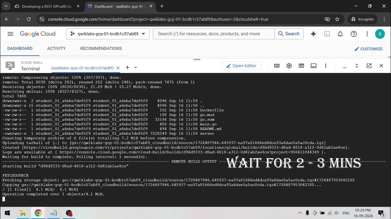 Developing a REST API with Go and Cloud Run #GSP761 #qwiklabs - YouTube