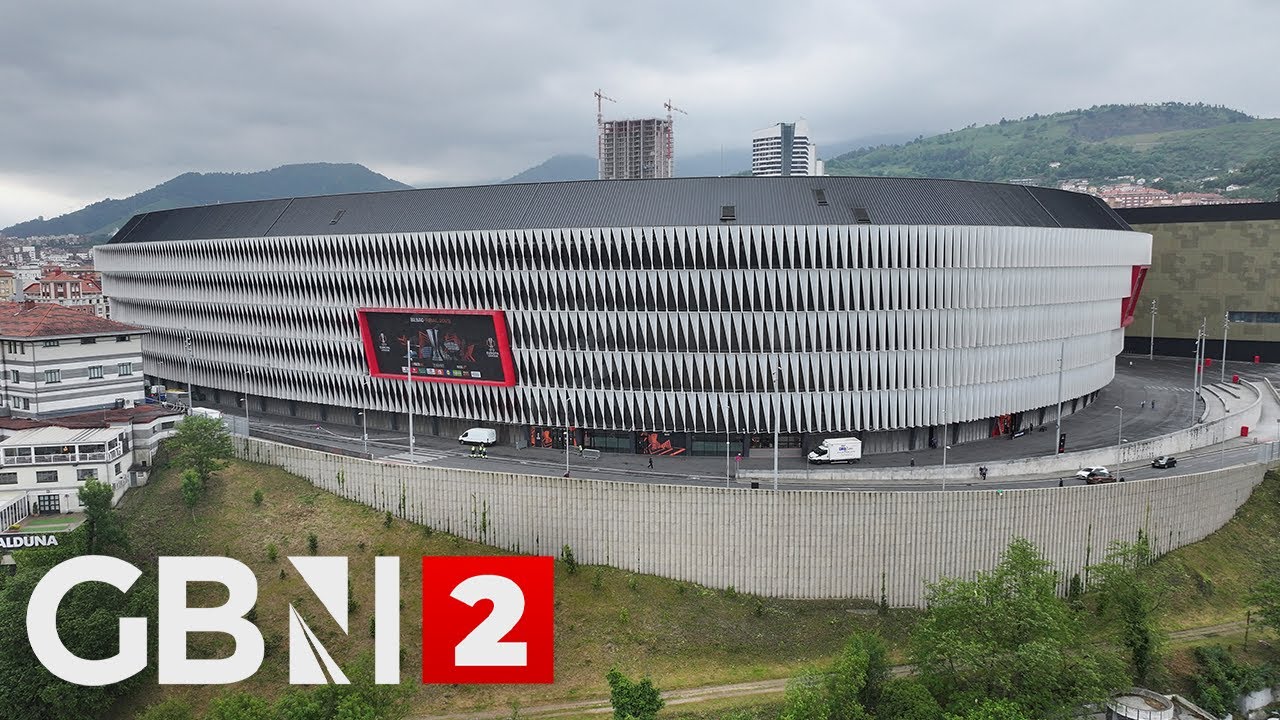 Tottenham and Manchester United fans arrive at San Mames stadium ahead ...
