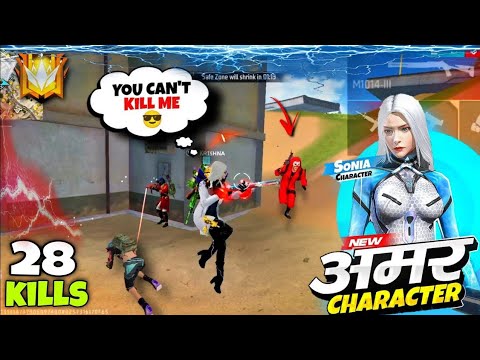free fire sonia character game play video - YouTube