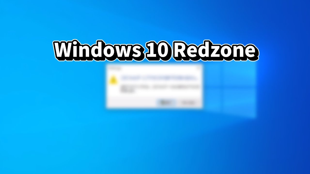 【Windows Mad】Windows 10 Redzone - YouTube