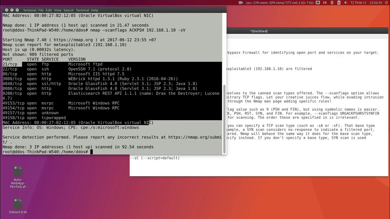 Advanced Nmap Bypass Firewall to find open ports & services - YouTube