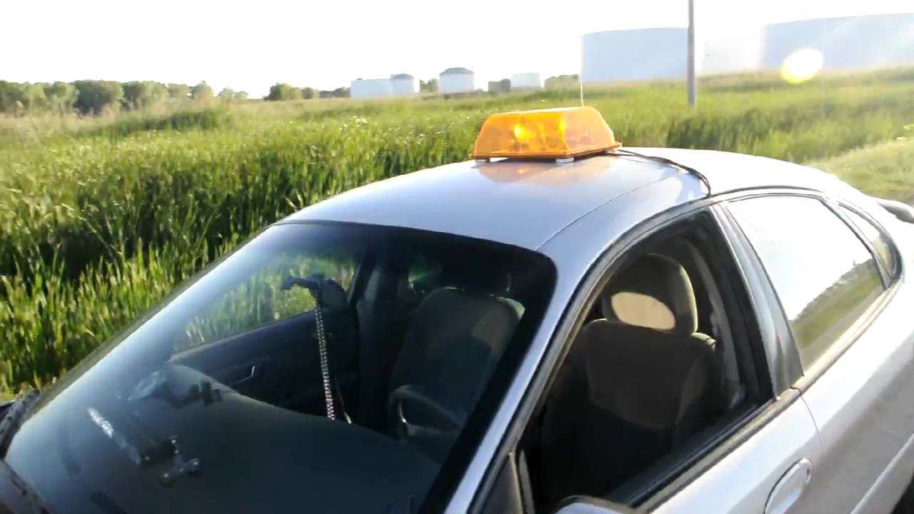 SKYWARN Weather Observation Vehicle Emergency Lights Evening - YouTube