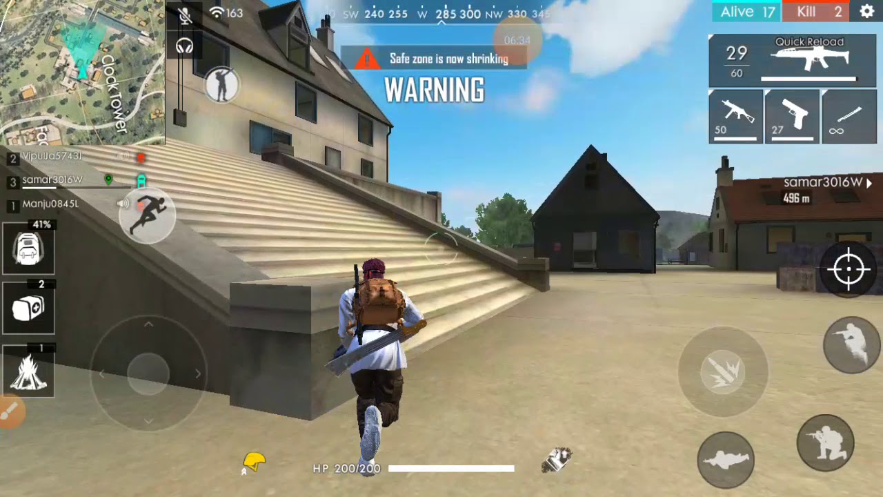 Free fire only xmb gun kill booyah - YouTube