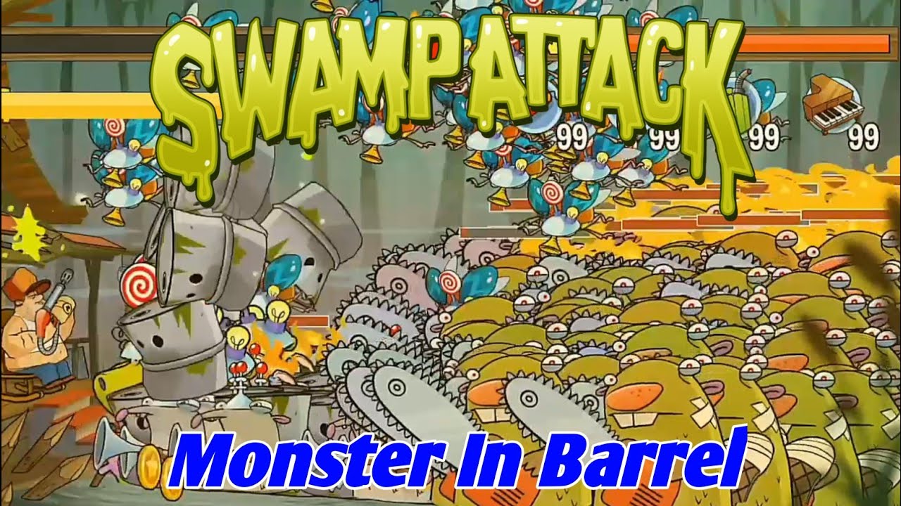 SWAMP ATTACK MONSTER IN BARREL - YouTube