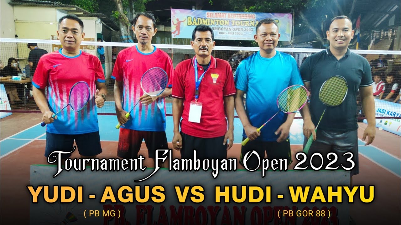 Yudi - Agus Vs Hudi - Wahyu ( Flamboyan Open 2023 ) - YouTube