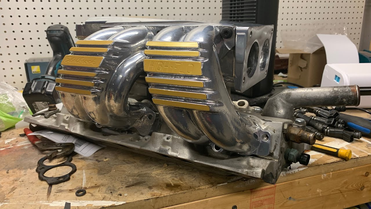 Custom Powder Coated Edelbrock TPI Runners - YouTube