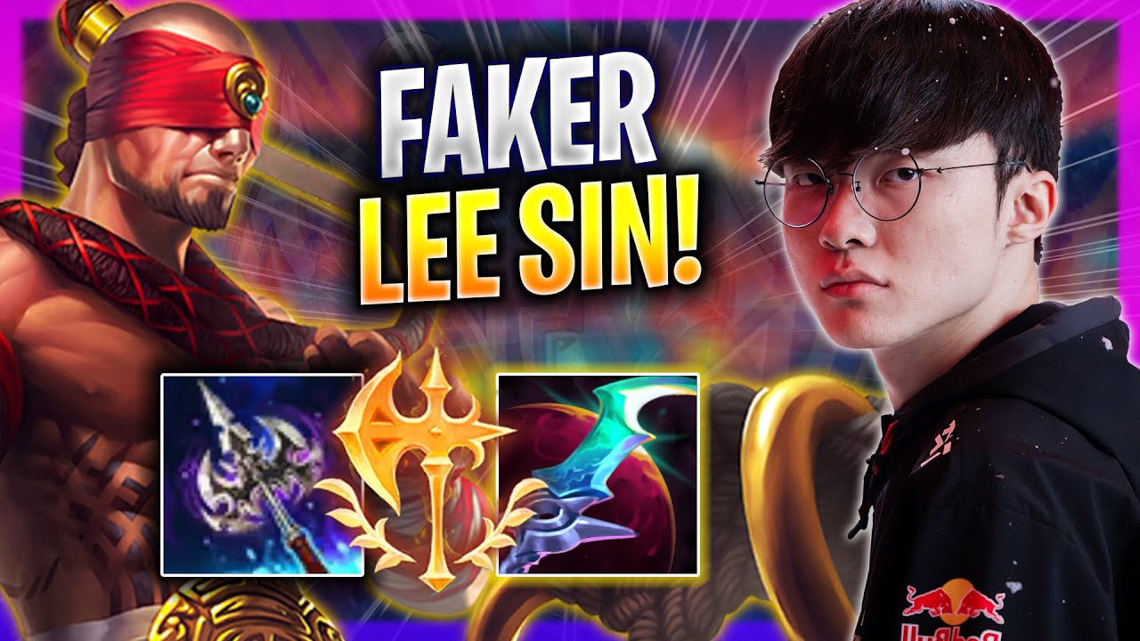 FAKER IS SUPER CLEAN WITH LEE SIN! - T1 Faker Plays Lee Sin JUNGLE vs Kayn! | Season 2023 - YouTube