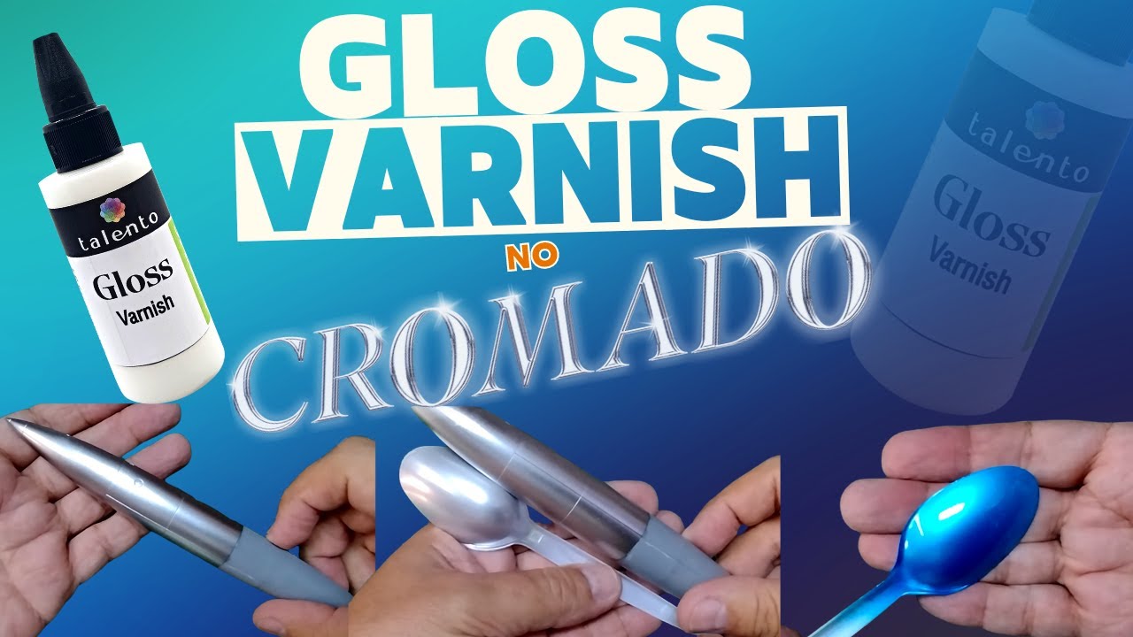 Aplicaçao de verniz gloss (TALENTO) sobre tintas metálicas e cromadas ...
