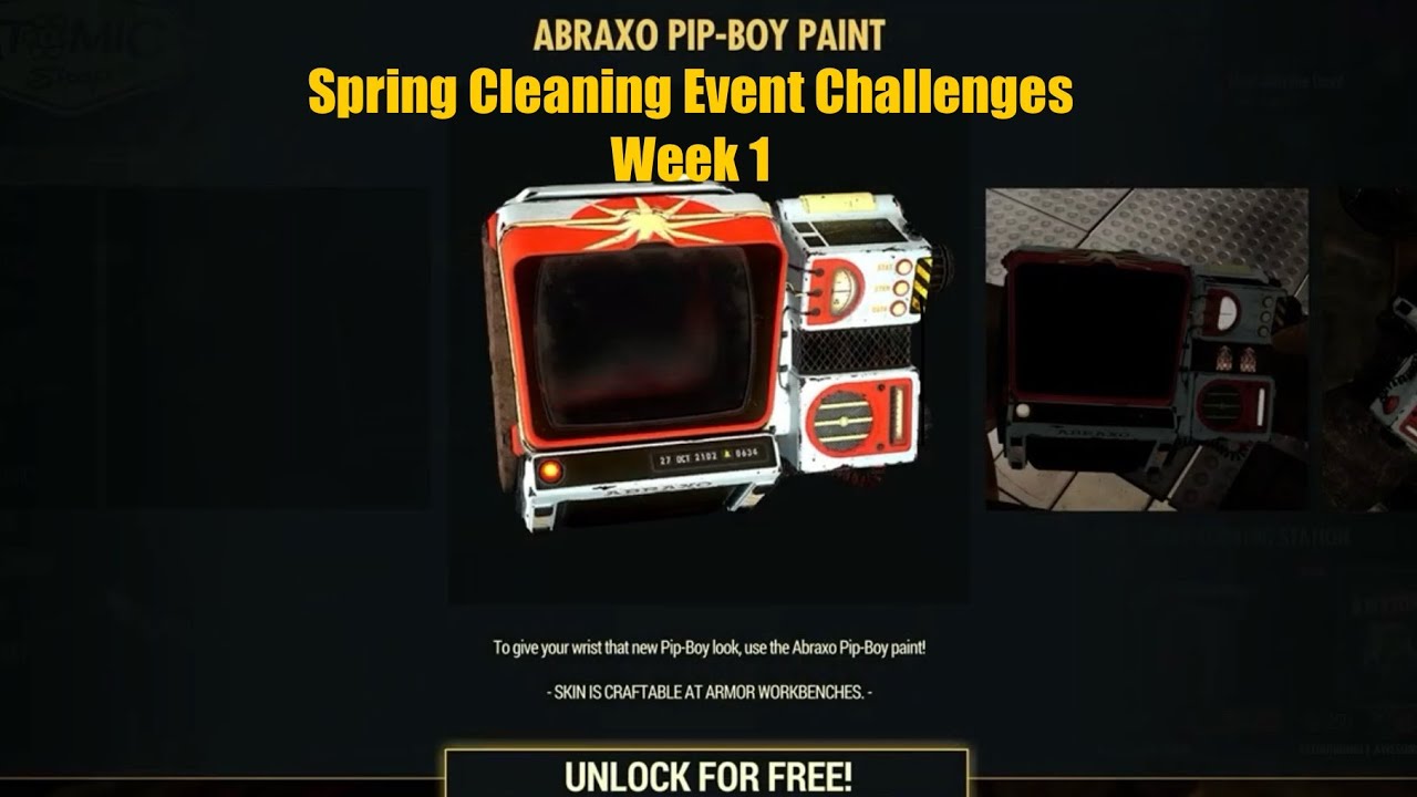 Fallout 76 Completing Spring Cleaning Event Challenges Week 1 Quick ...