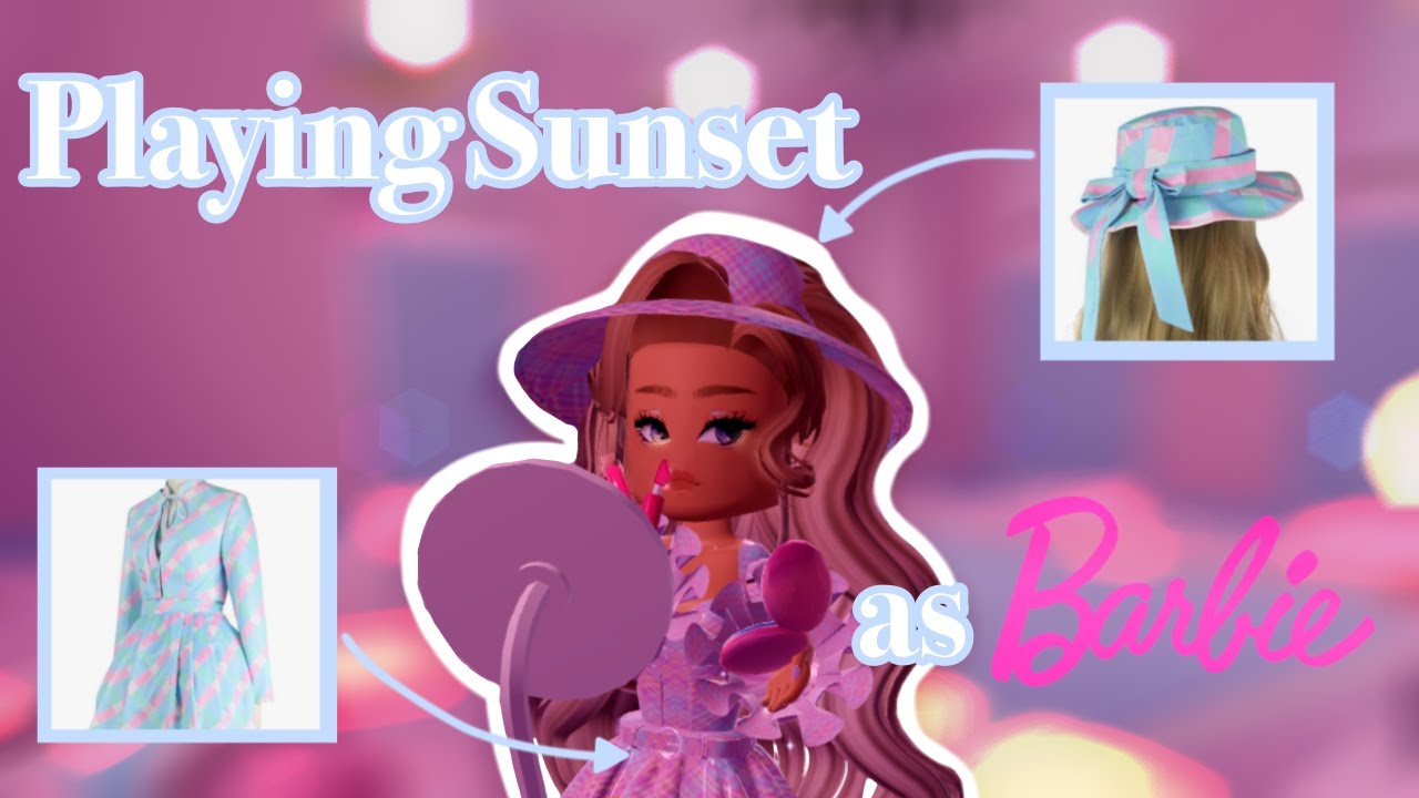Playing Sunset Island as BARBIE | Royale High - YouTube