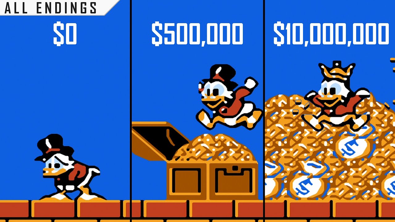 Duck Tales | 8-bit Nintendo | All Endings [Upscaled to 4K using xBRz ...