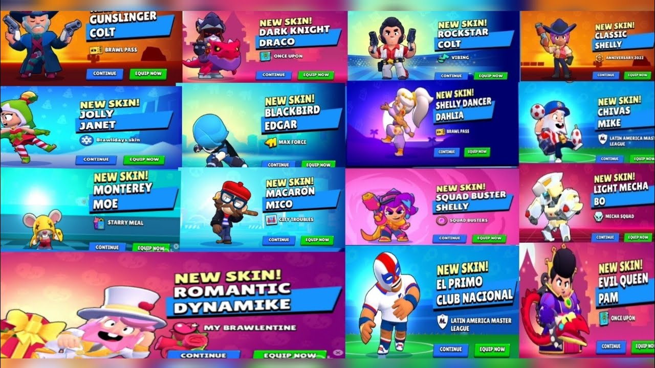 ALL 15 BRAWLER UNLOCK ANIMATIONS - Juju & Shade Update🤎🔥😱 - YouTube