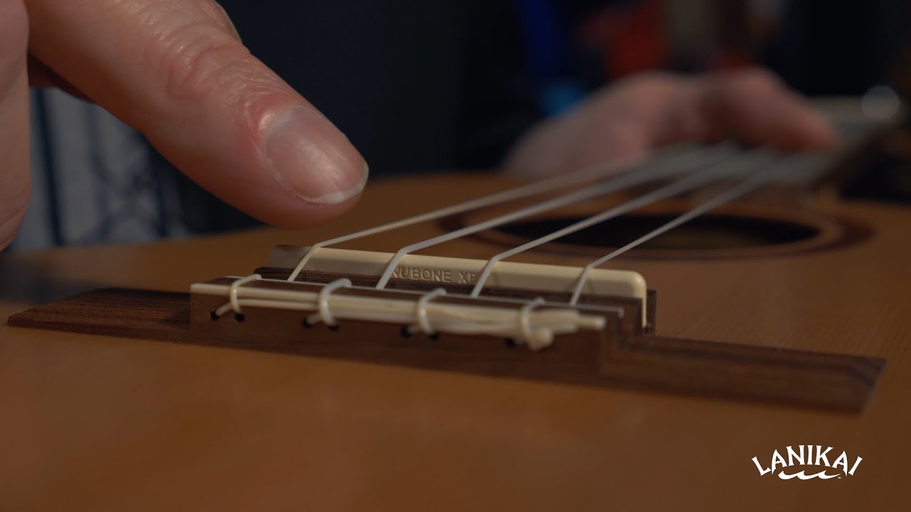 Lanikai Ukulele Advantage - 8-Hole Quick-Tie Bridge - YouTube