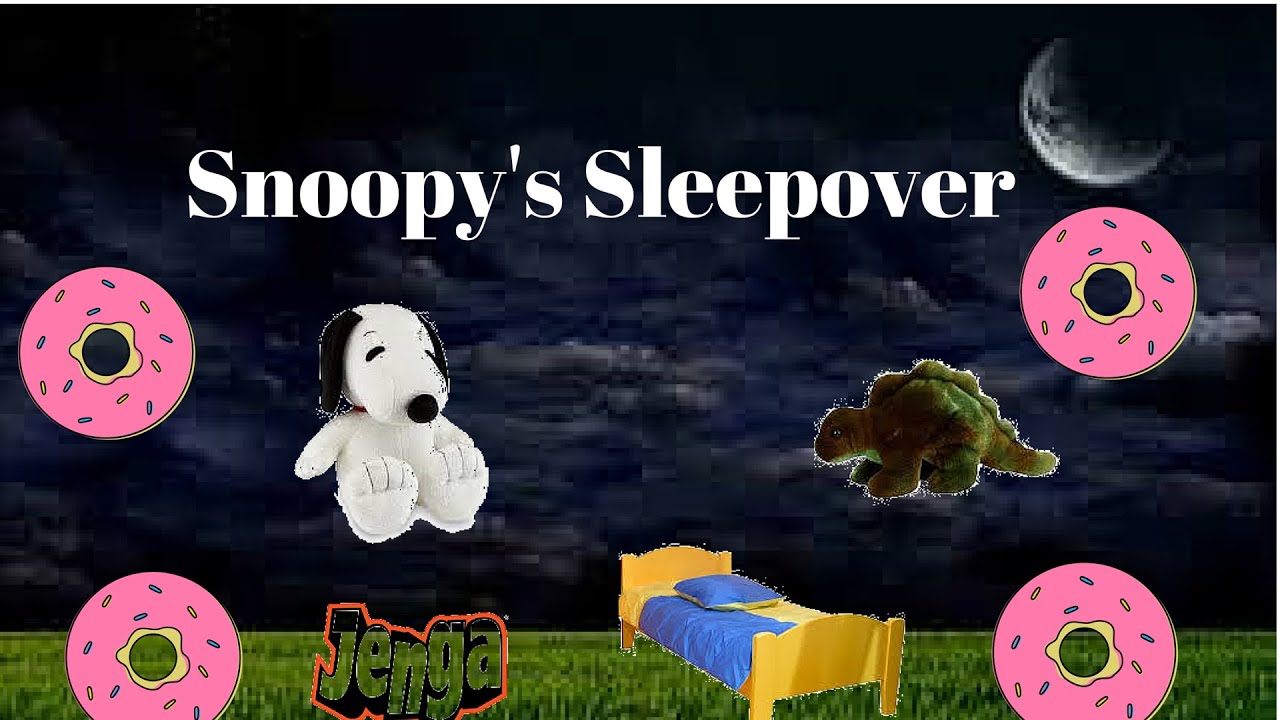 Snoopy sleepover part 1 - YouTube