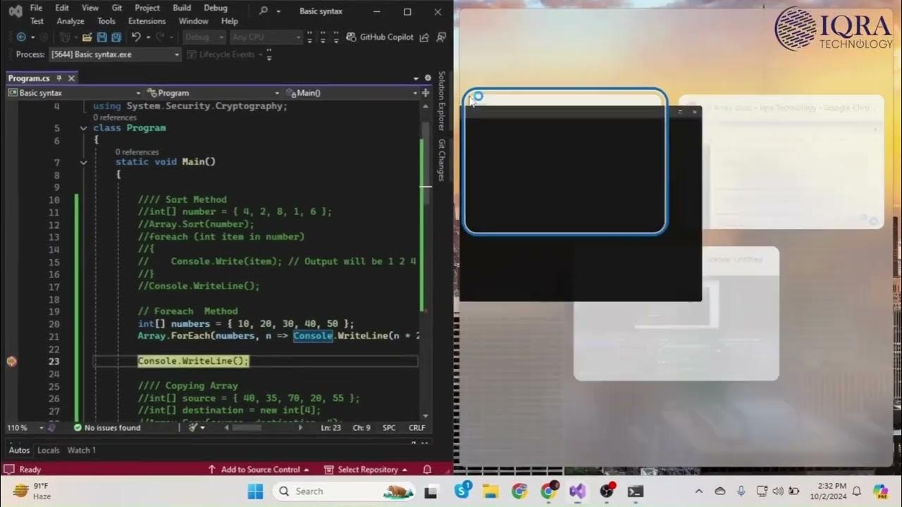 C# Array Class ( Session 26) - YouTube