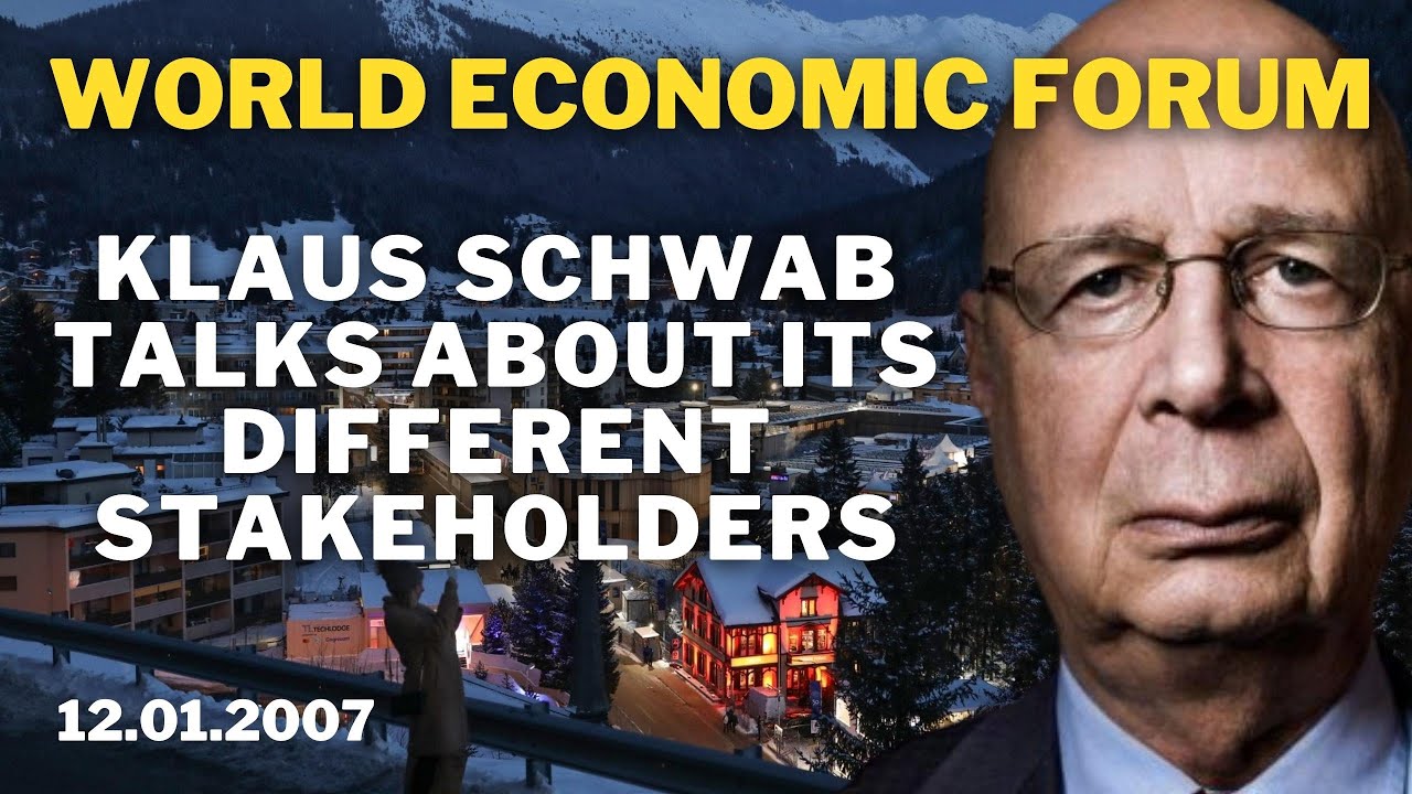 World Economic Forum Stakeholders | Prof Klaus Schwab - YouTube
