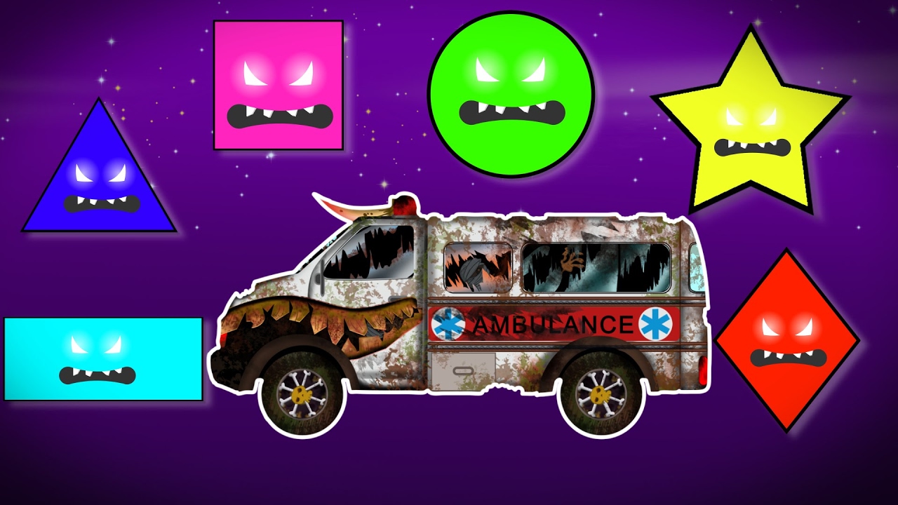 Scary Ambulance | Learn Shapes | Shapes Song | Halloween Special - YouTube