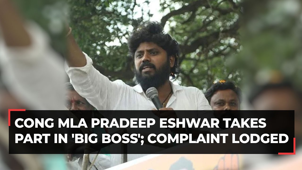 Congress MLA Pradeep Eshwar takes part in Kannada version of 'Big Boss'; complaint lodged - YouTube