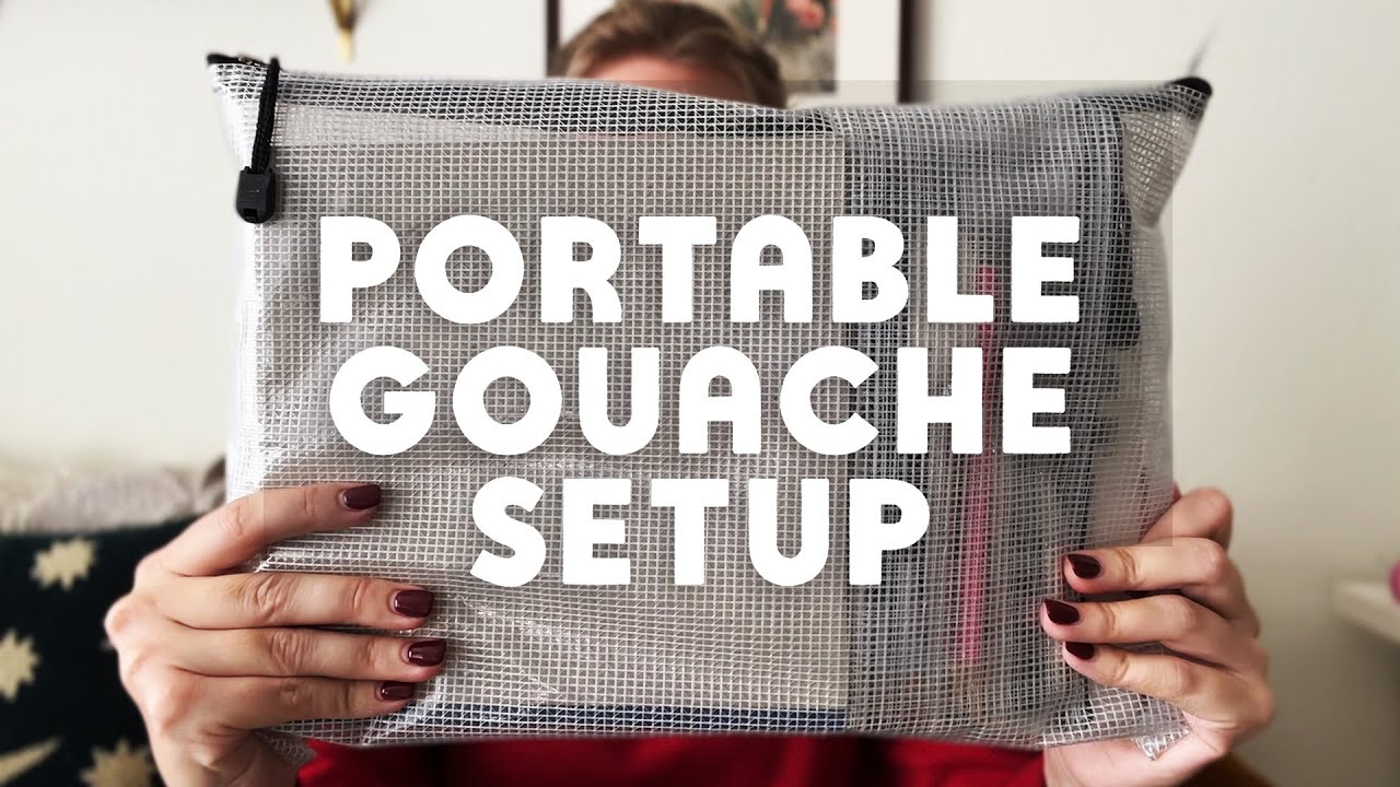 Portable Gouache Setup: Painting On The Go - YouTube