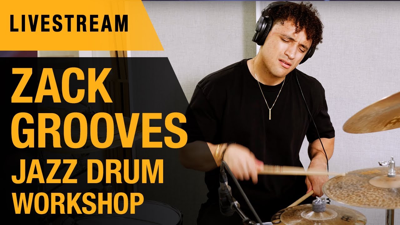 Zack Grooves brings Jazz to Thomann! Live Drum Masterclass - YouTube