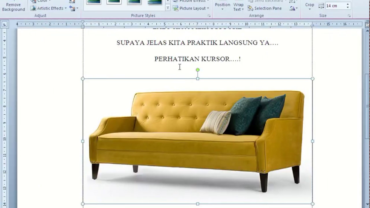 Cara Memasukkan Gambar (Insert Picture) di Ms Words - YouTube