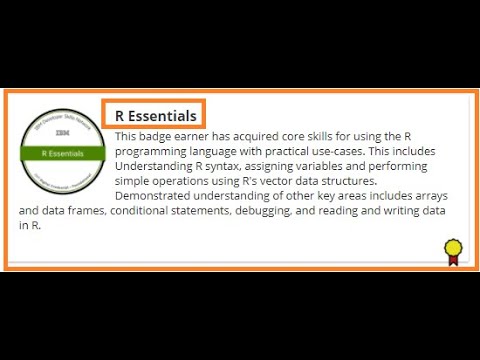 Certificación lenguaje de programación R | IBM Cognitive Class ...