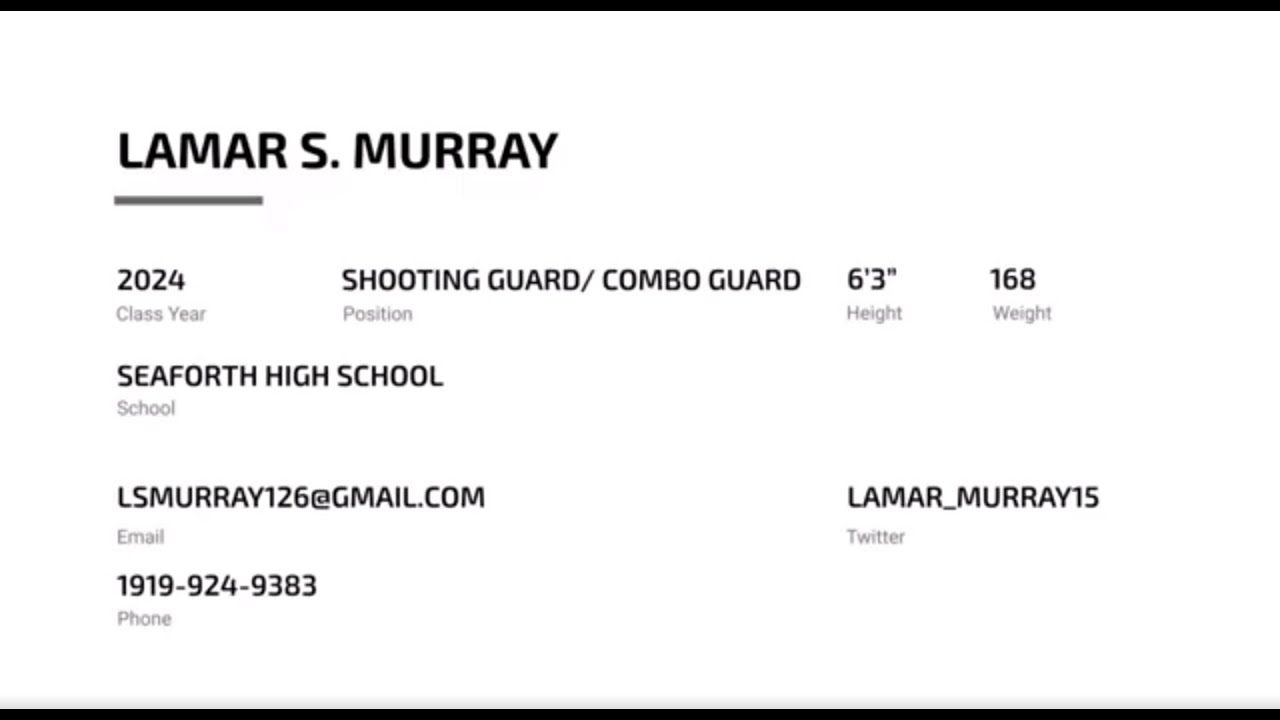 Lamar S Murray (2024 SHOOTING GUARD/COMBO GUARD) - YouTube