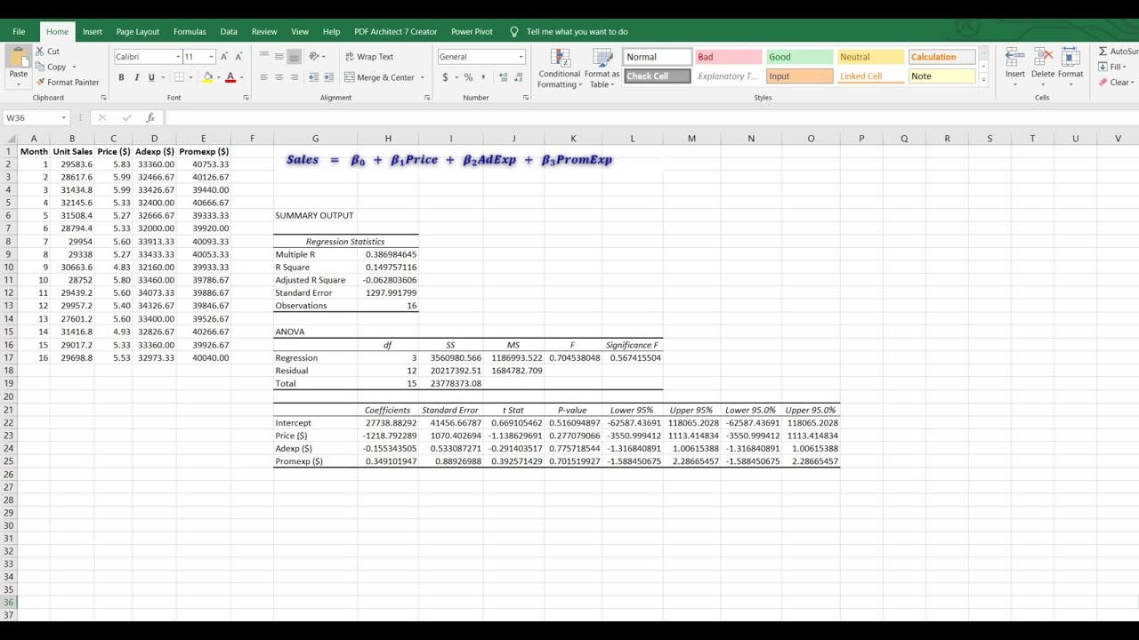 How To Do Regression Analysis In Excel YouTube How To Do Regression Analysis In Excel YouTube