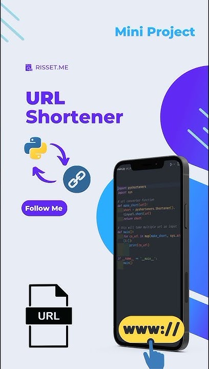 Simple URL Shortener with Python - YouTube