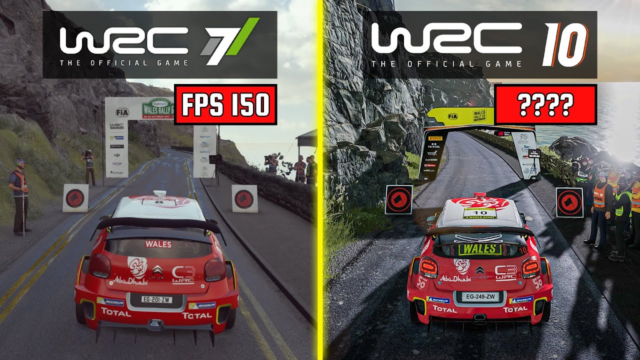 WRC 7 vs WRC 10 FPS Graphics Comparison RTX 2060 - YouTube