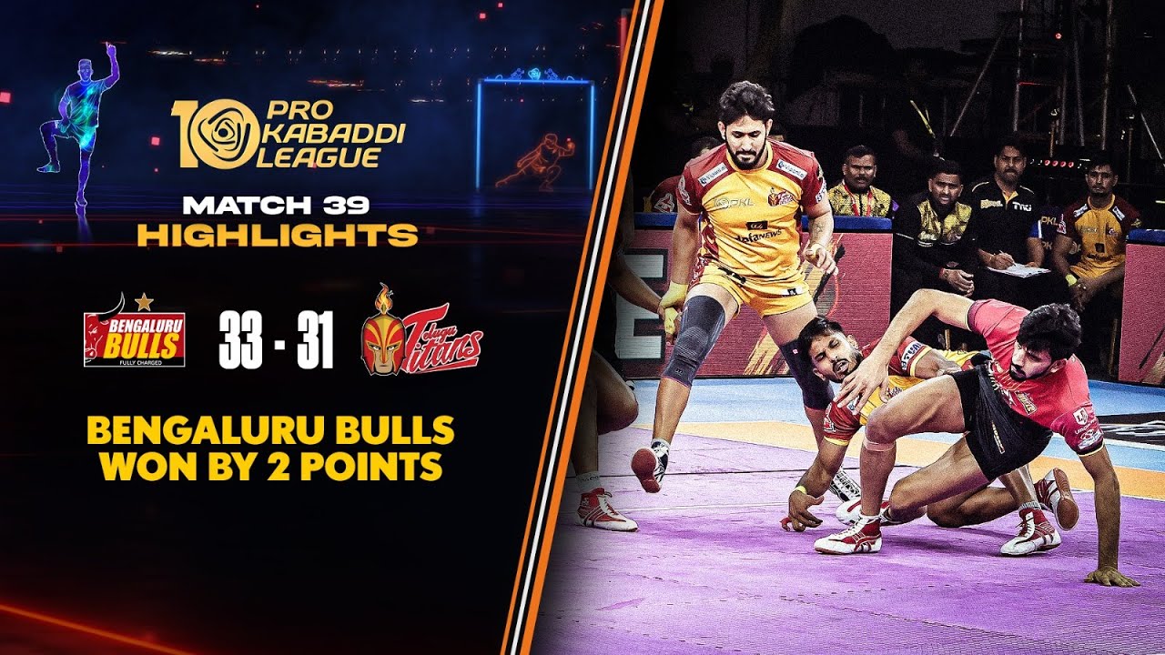 Bengaluru Bulls Clinch Victory By Margins | PKL 10 Match #39 Highlights ...