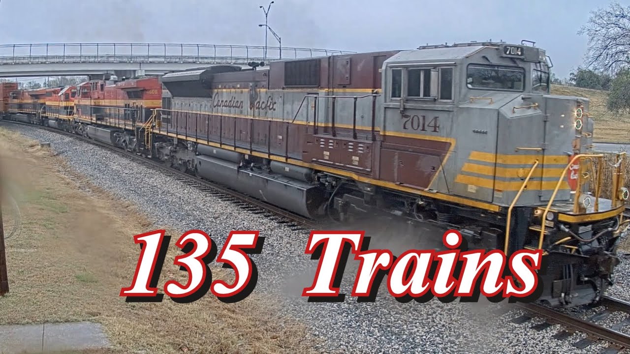 Over 135 Trains from 2 Live Train Cams November 2025 - YouTube