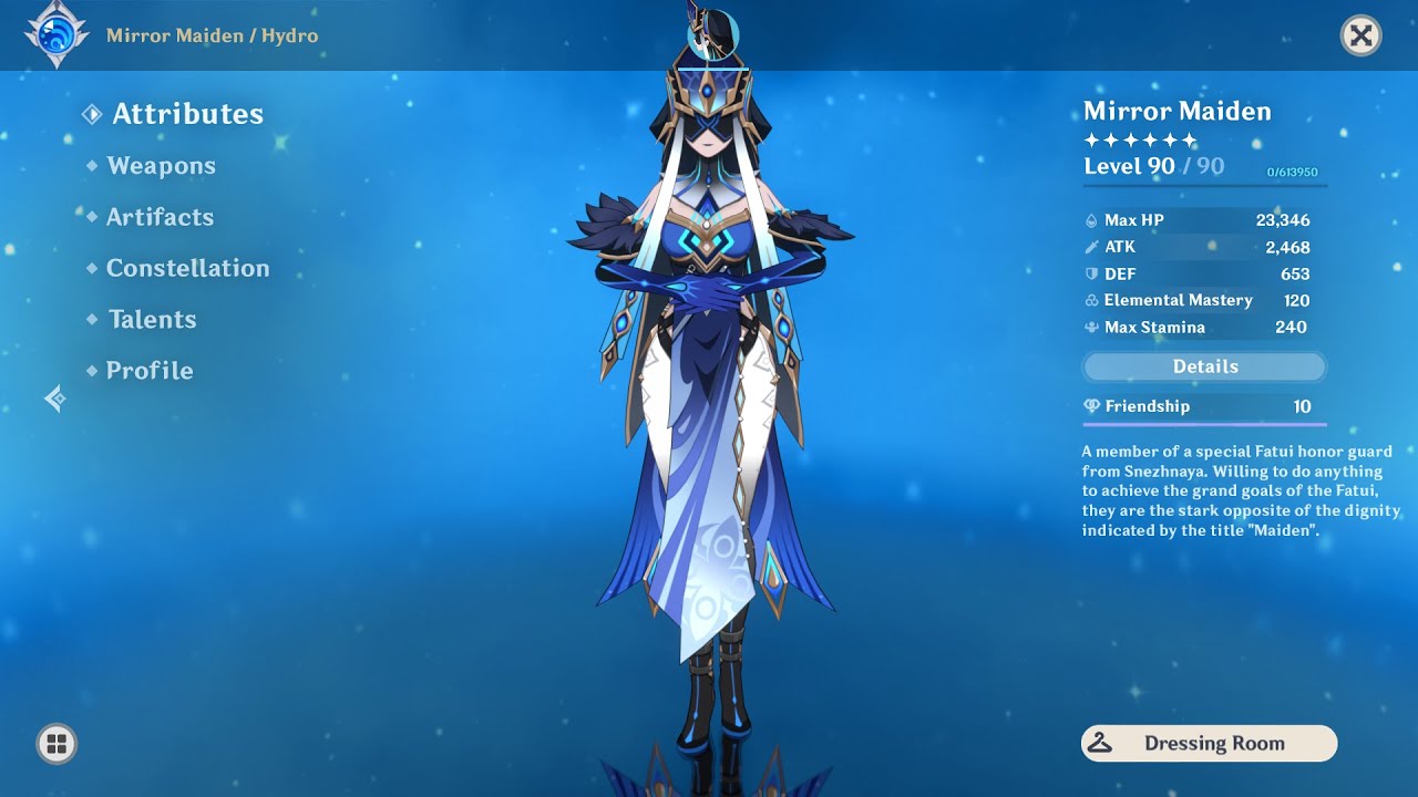 Mirror Maiden In-game preview. Genshin Impact Fan-Made | Mighty Games ...