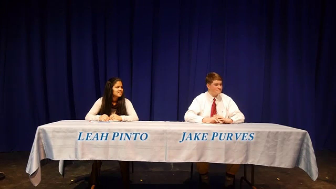Junior Class Presidential Debate - YouTube