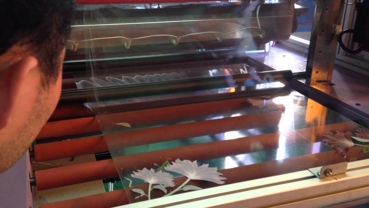 glass heat transfer machine - YouTube