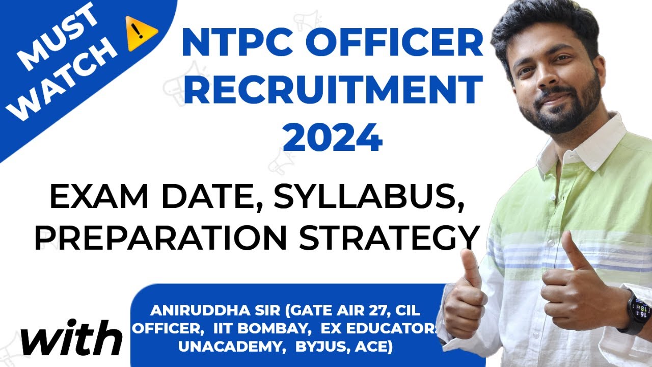 NTPC Environment Officer recruitment 2024 : Exam Date || paper pattern ...
