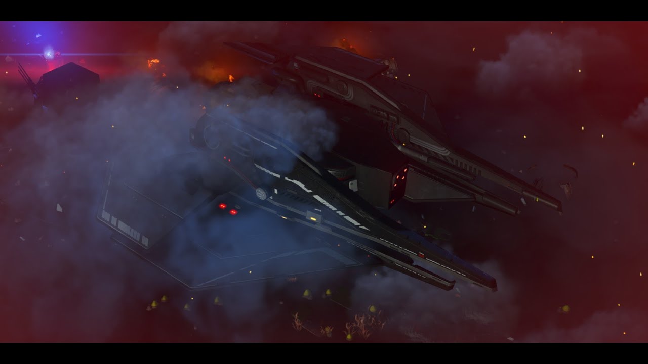 No Man's Sky Sentinel: Black and Yellow Sith TIE Interceptor - YouTube